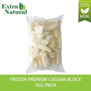 [Extra Natural] Frozen Premium Cassava Block 1kg/pack (Sold per Pack ...