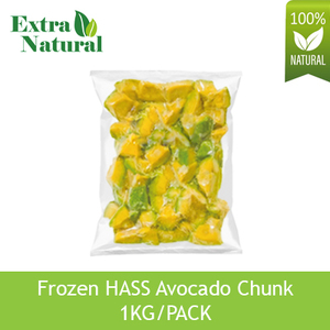 [Extra Natural] Frozen Hass Avocado Chunk 1kg/pack (sold per pack ...