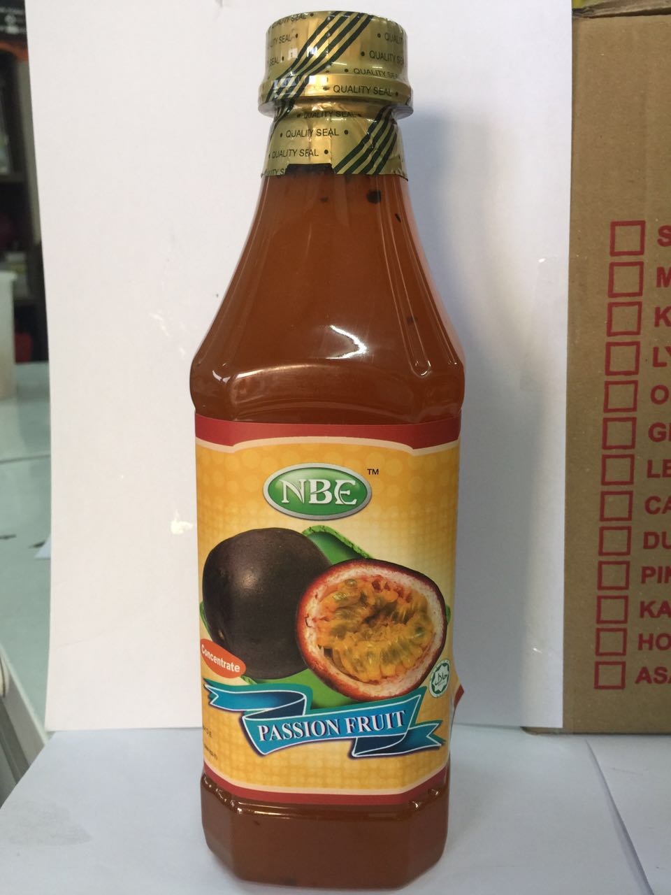 NBE Concentrated Fruit Juice - Passion Fruit Juice 1litre/bottle (12 ...