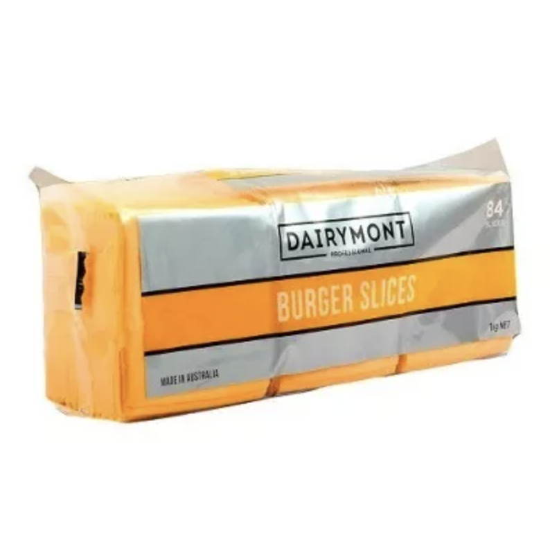 Dairymont Sliced Coloured Cheddar Cheese 84slices 1kg/pack (sold per ...