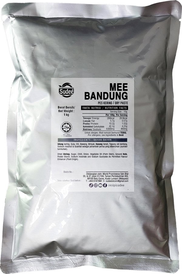 SUDEE Bulk Pack: Mee Bandung Dry Paste [1kg] — HORECA Suppliers ...