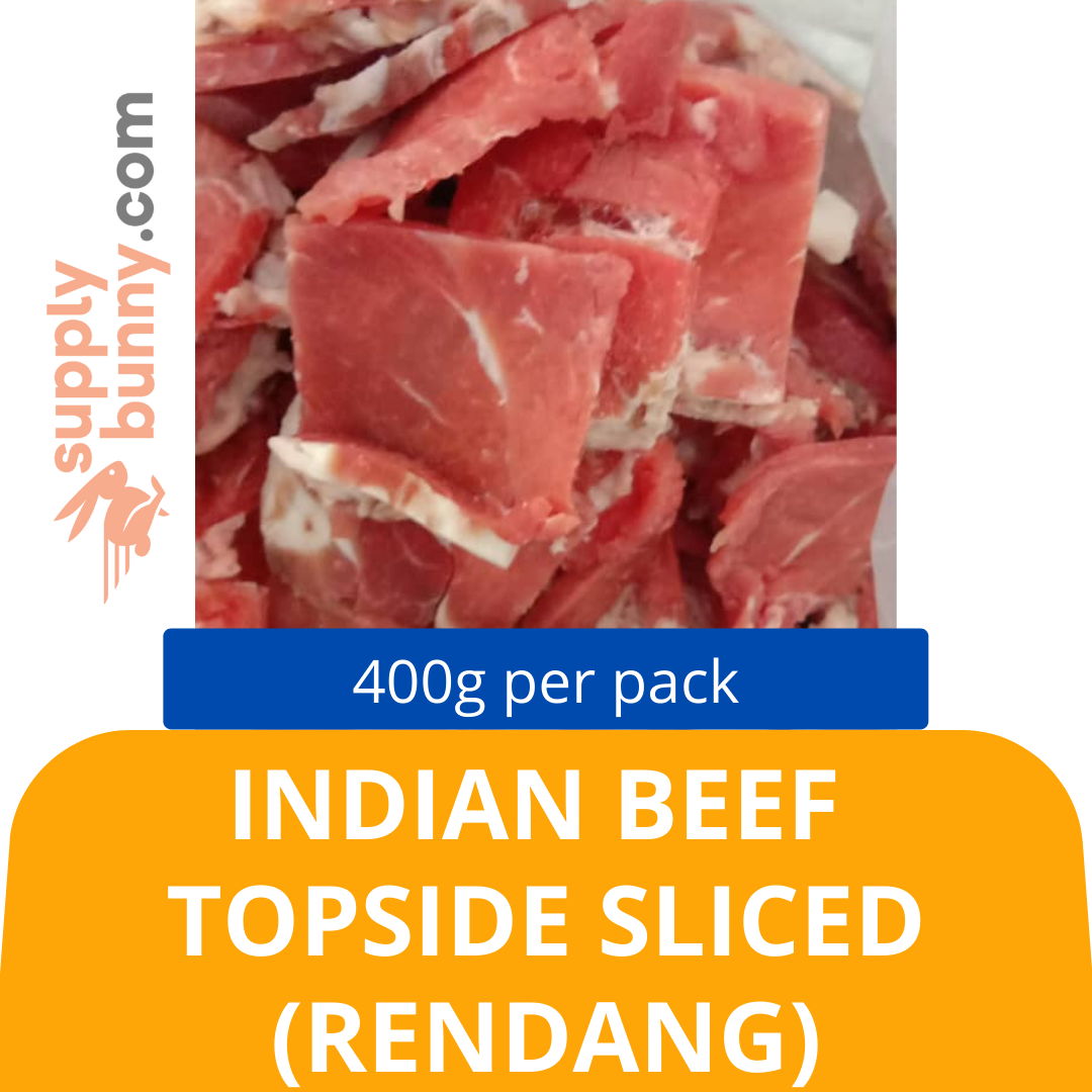 Frozen Indian Beef Topside Sliced (Rendang) 6cm x 3cm x 4mm/slice 400g ...