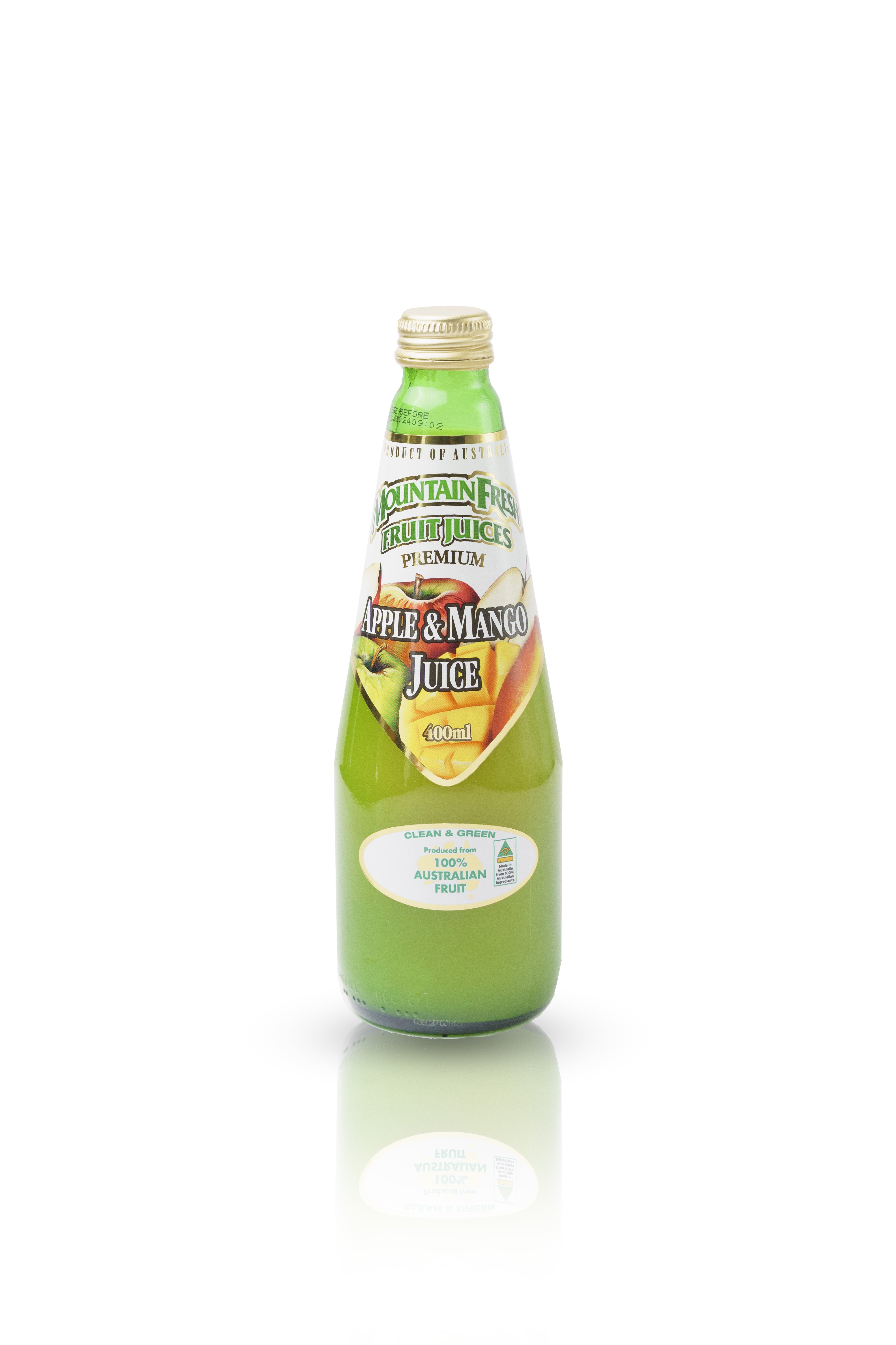 Fresh Apple & Mango Juice (GLASS BTL) 400ml/btl x 12 btls per Carton ...