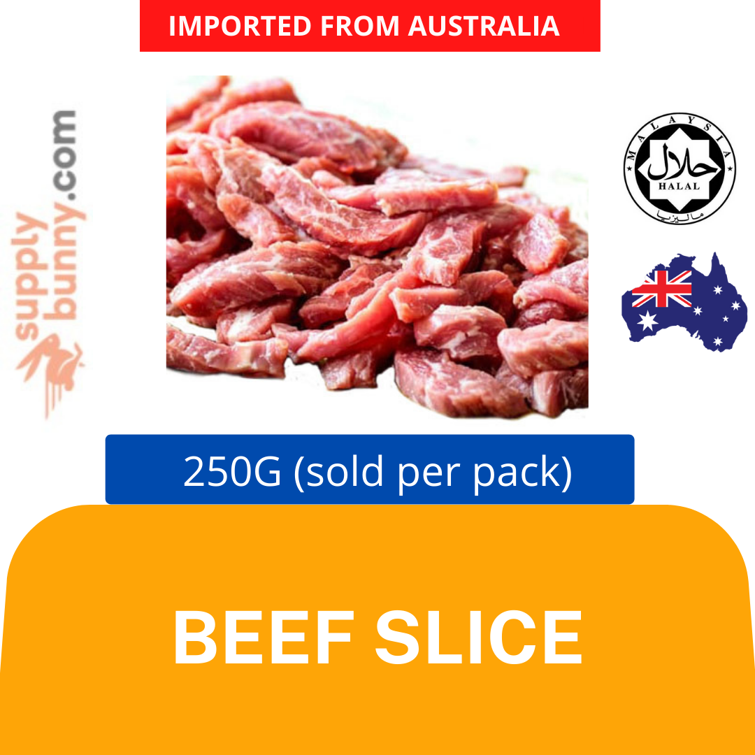 Australian / New Zealand Beef Slice 250 gm per Pack (Sold per Pack ...