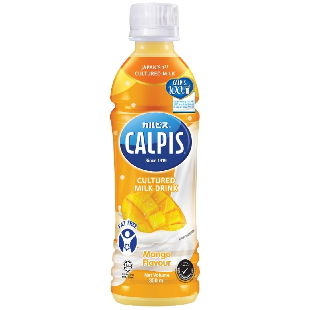 Calpis Mango Cultured Milk 350ml/bottle (24 bottles per carton) - SKU ...