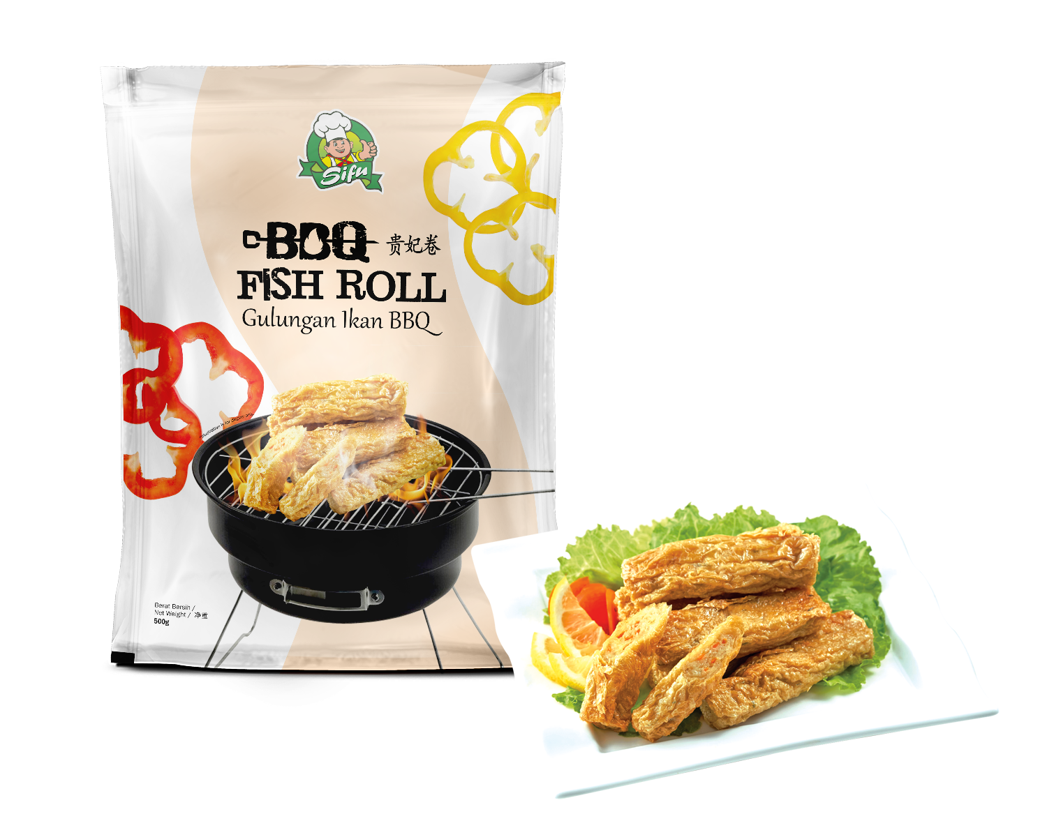 BBQ Fish Roll 500g/pack (20 packs per carton) — HORECA Suppliers ...