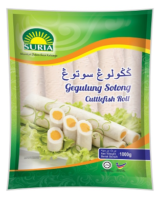 Suria Cuttlefish Roll Gegulung Sotong 1kg per pack (Sold Per Pack ...