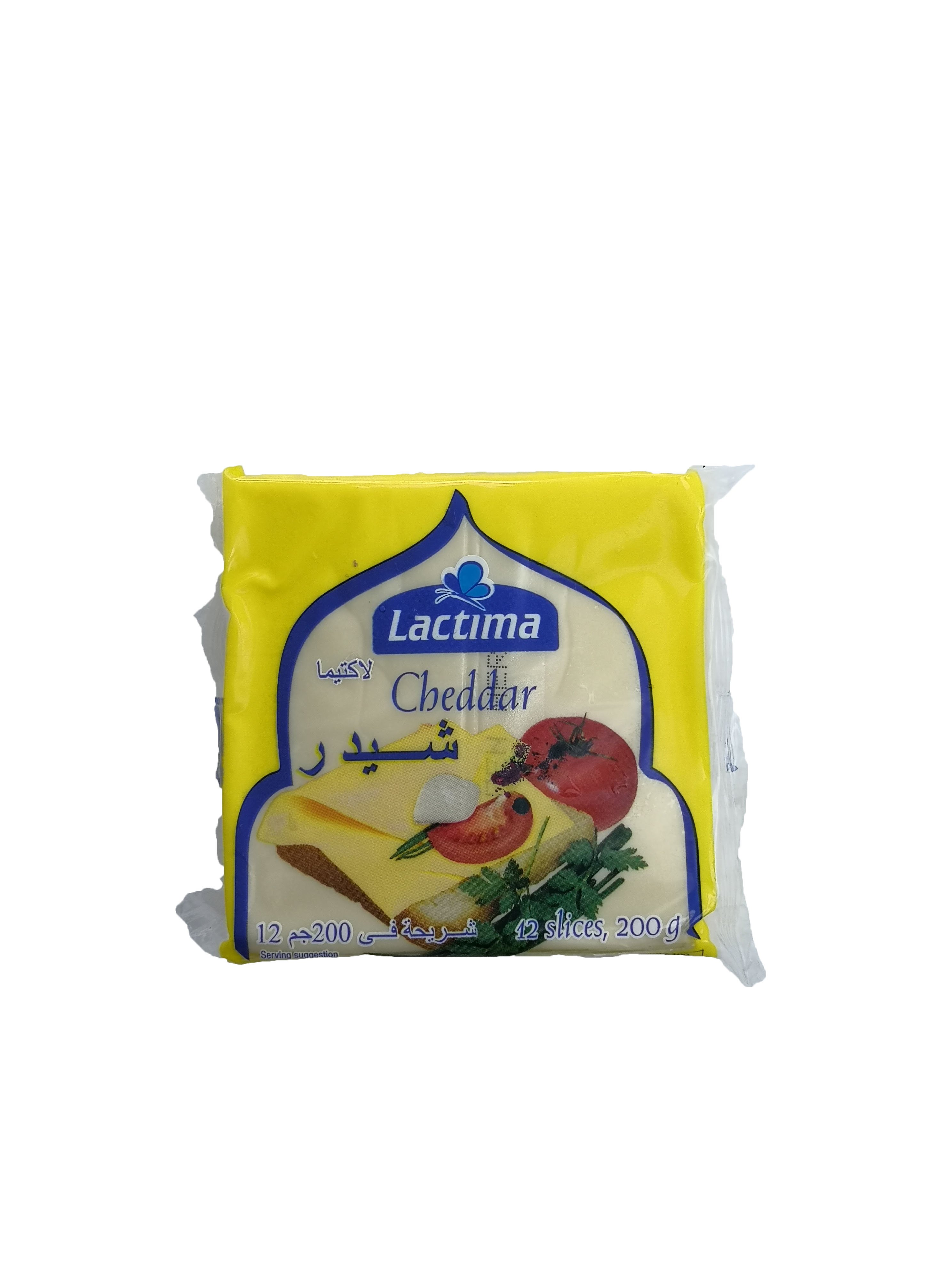 Lactima Cheddar Slides Cheese 200G (24 Packs Per Carton) — HORECA ...