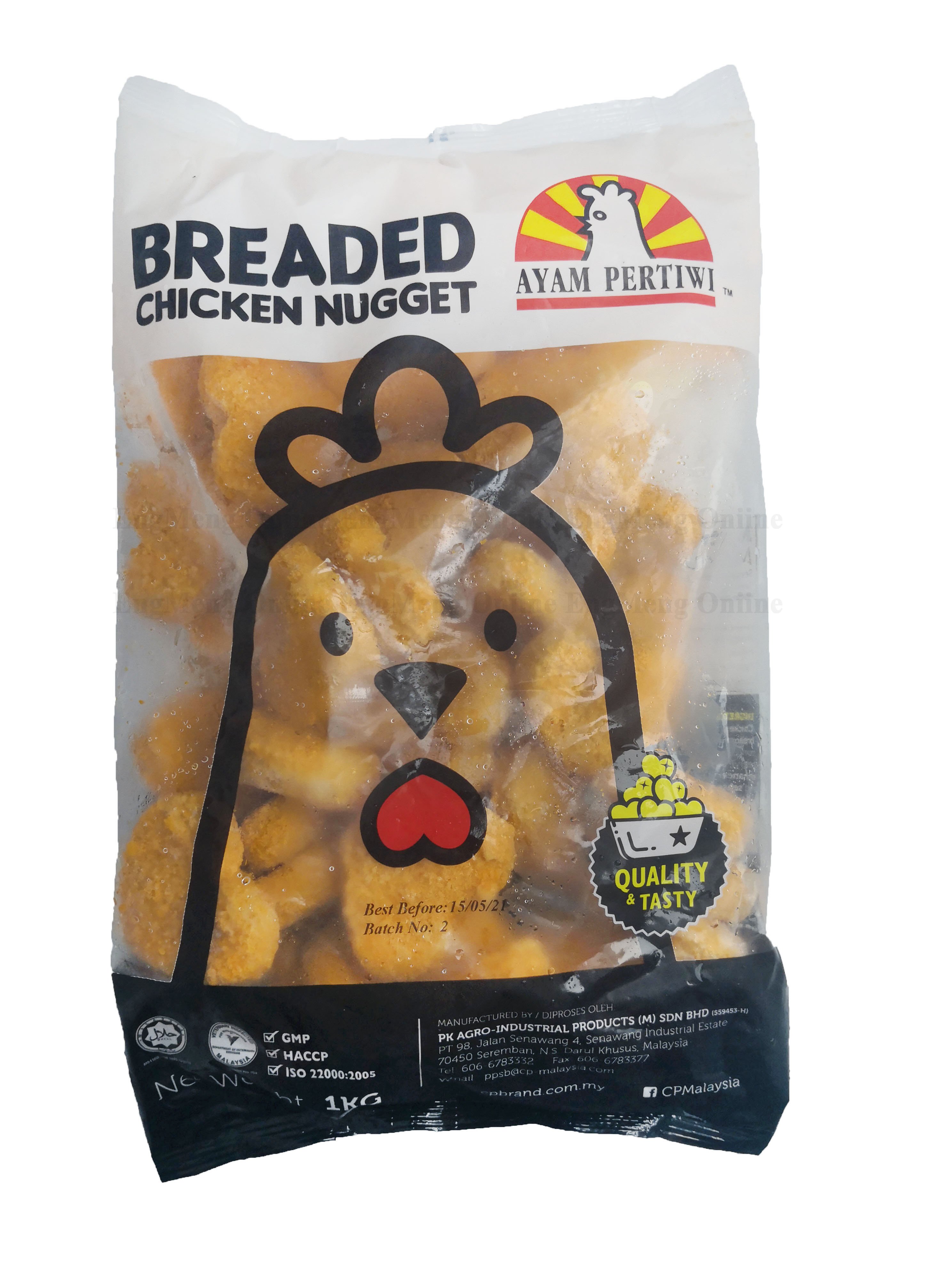 Pertiwi Breaded Chicken Nugget 1KG (ISold Per Pack) — HORECA Suppliers ...