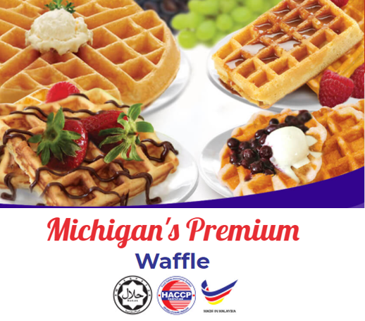 Belgian Waffle 50g x 4pcs x 20 pack ( Frozen ) (Select your Flavour ...