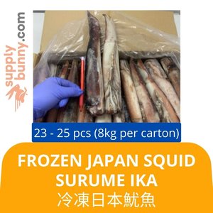 Frozen Japan Squid Surume Ika 23-25 PC (8kg Per Carton) Sotong Surume Beku — HORECA Suppliers ...
