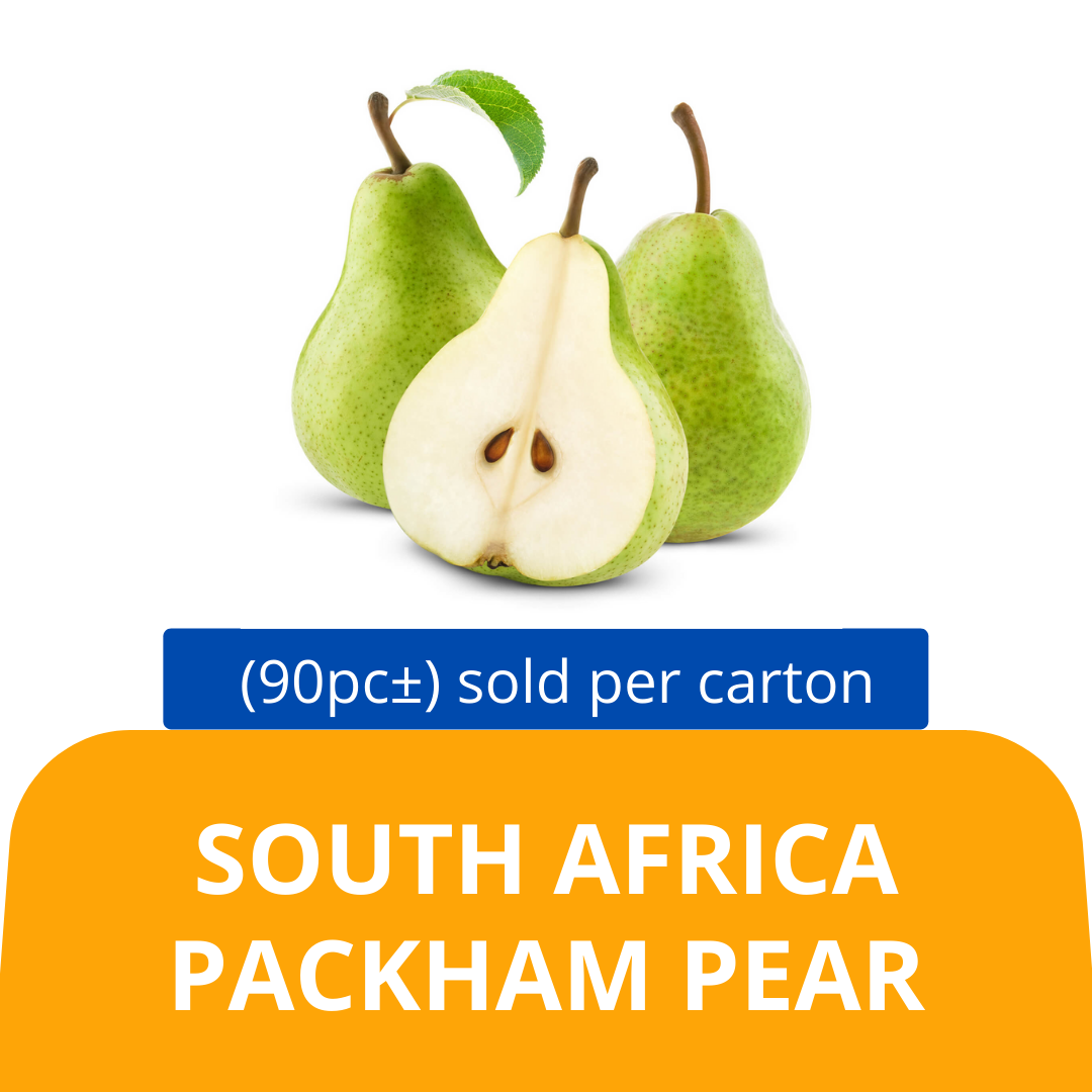 Packham Pear (90 pcs per carton) (12kg per carton) Origin: SA 帕克汉梨 Chop ...