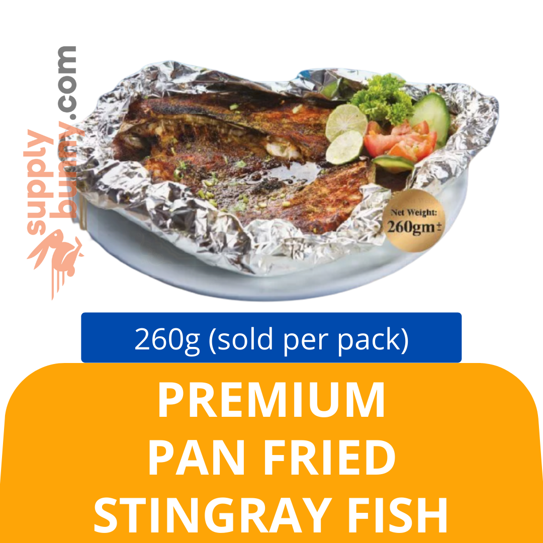 Premium Pan Fried Stingray Fish 260g (sold per pack) 魔鬼魚 Atas Brand ...