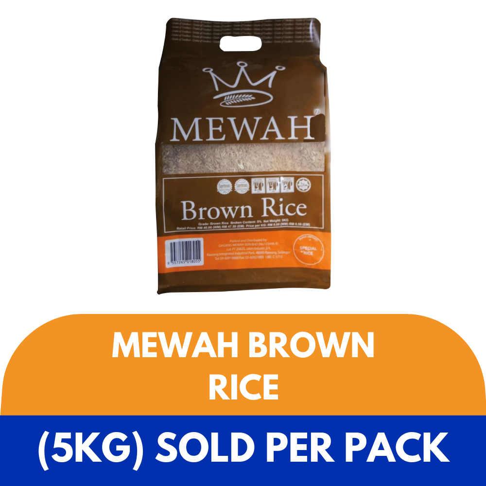 Mewah Brown Rice 5kg per Pack (Sold per Pack) — HORECA Suppliers ...