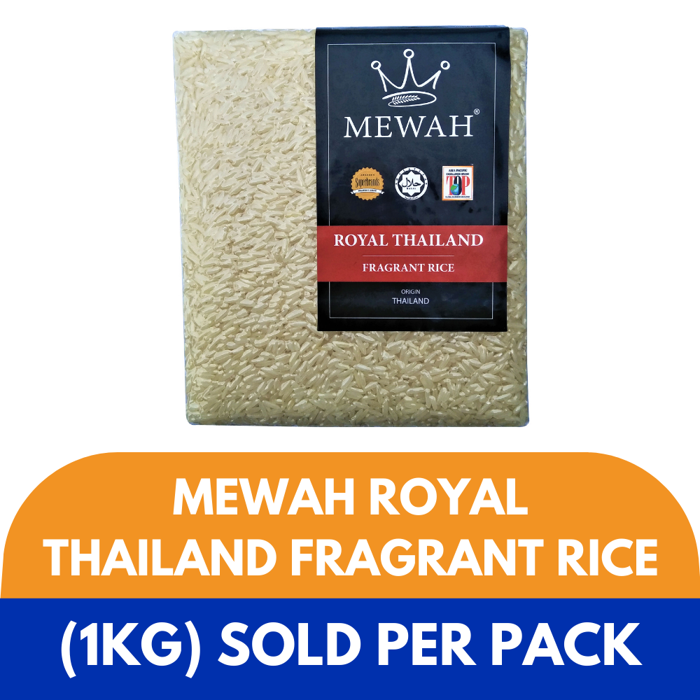 Mewah Royal Thailand Fragrant Rice 1kg per Pack (Sold per Pack ...