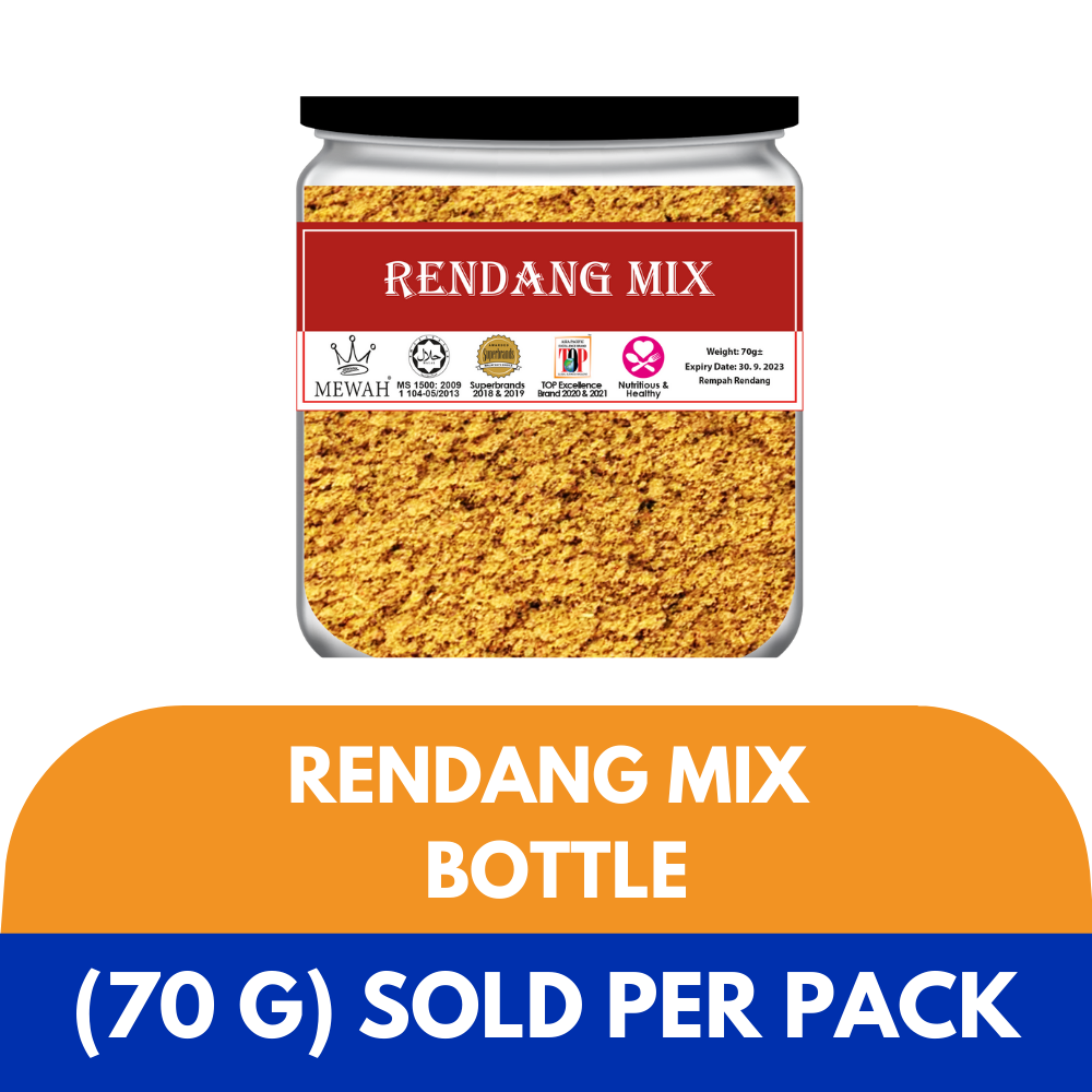 Mewah Rendang Mix Bottle 70g (Sold per Pack) — HORECA Suppliers ...