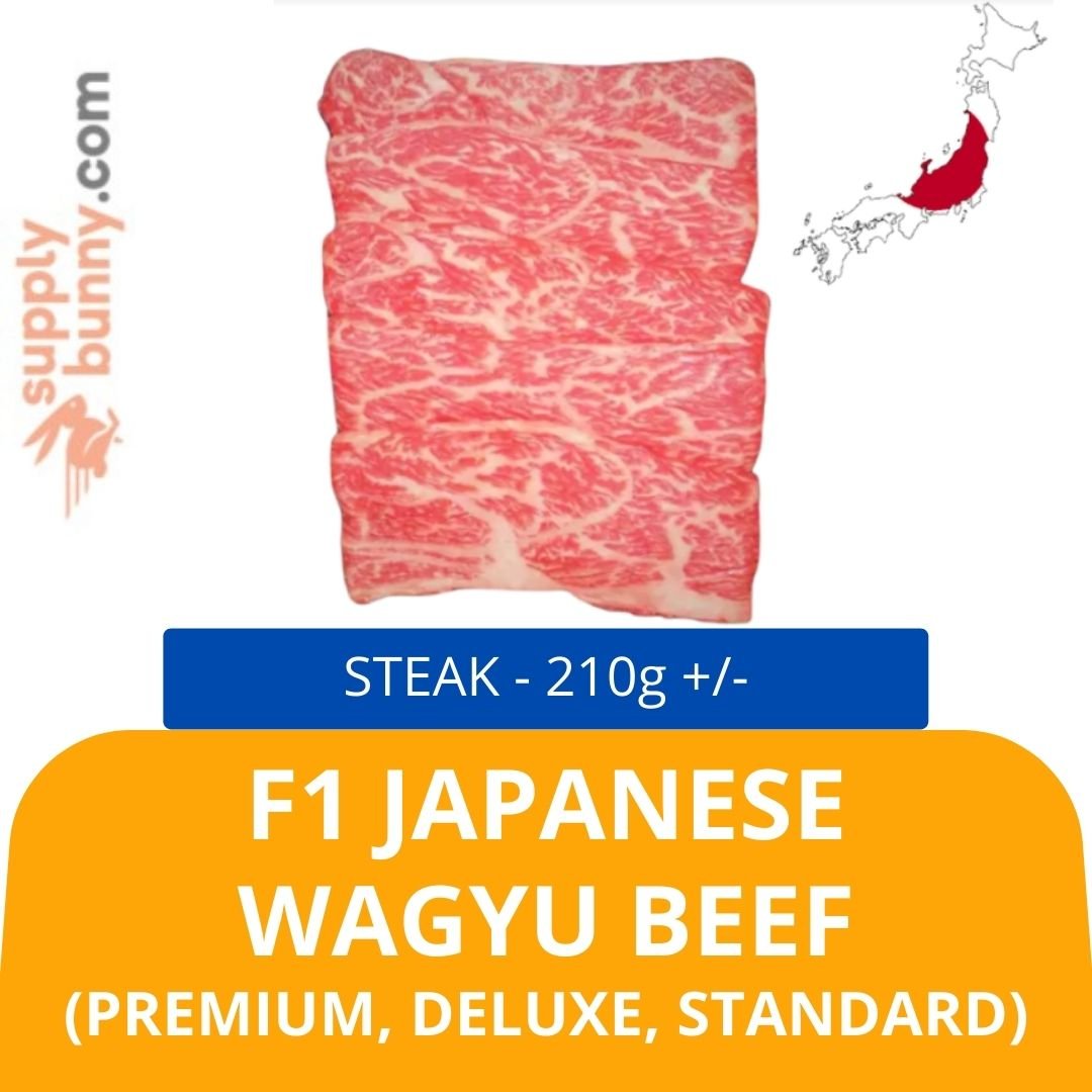F1 Japanese Wagyu Beef - Premium Grade 特級日本和牛 (210g±) for BBQ Shabu ...