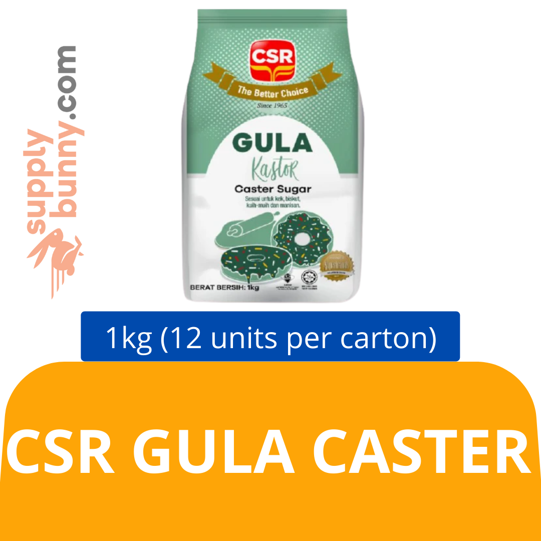 CSR Gula Caster (1kg x 12 packs) (sold per carton) Caster Sugar ...