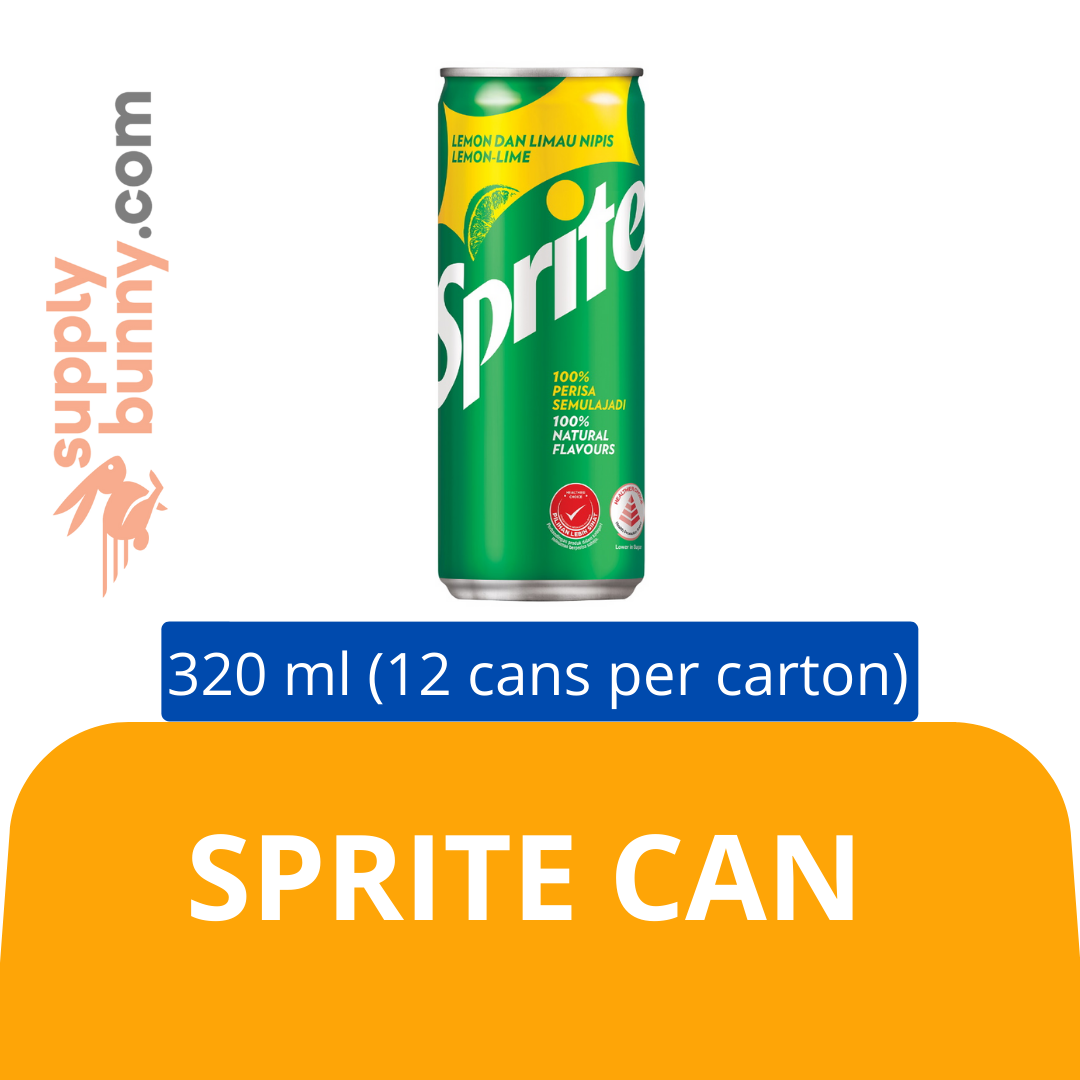 Sprite Can (320ml x 12 cans) (sold per carton) Sprite Tin — HORECA Suppliers | Supplybunny