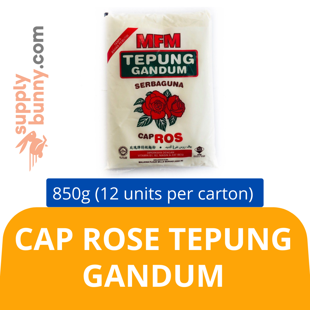 Cap Rose Tepung Gandum (850g x 12 packs) (sold per carton) All-Purpose ...