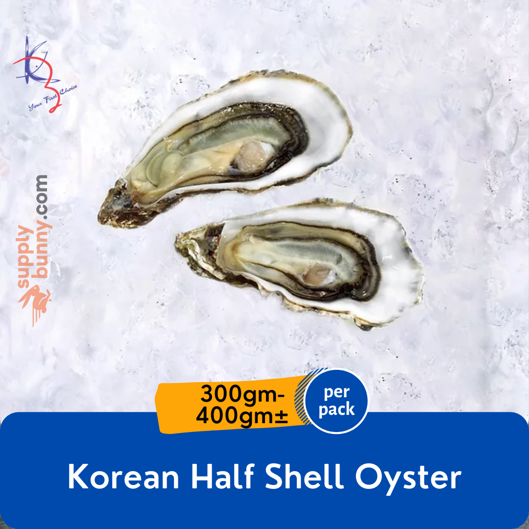 Korean Half Shell Oyster 5pcs (300g-400g) (sold per pack) Kaizer Frozen ...