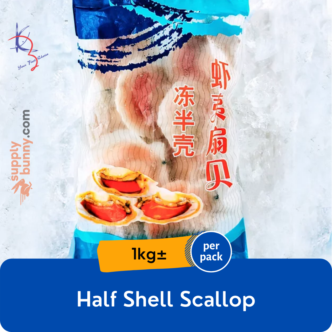 Half Shell Scallop 1kg (sold per pack) — HORECA Suppliers | Supplybunny