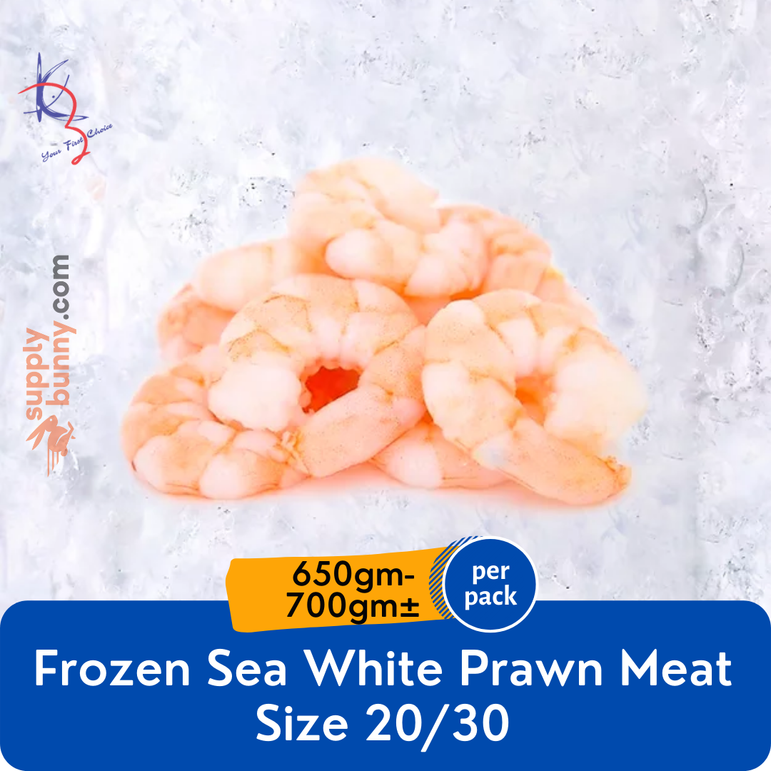 Sea White Prawn Meat 20 30 650 700g Sold Per Pack Kaizer Frozen
