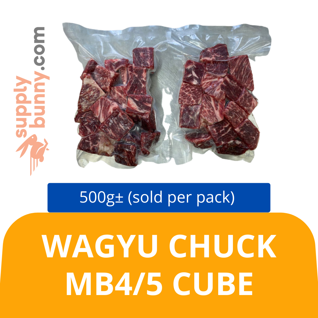 Wagyu Chuck MB4/5 cube 500g± (sold per pack) — HORECA Suppliers ...