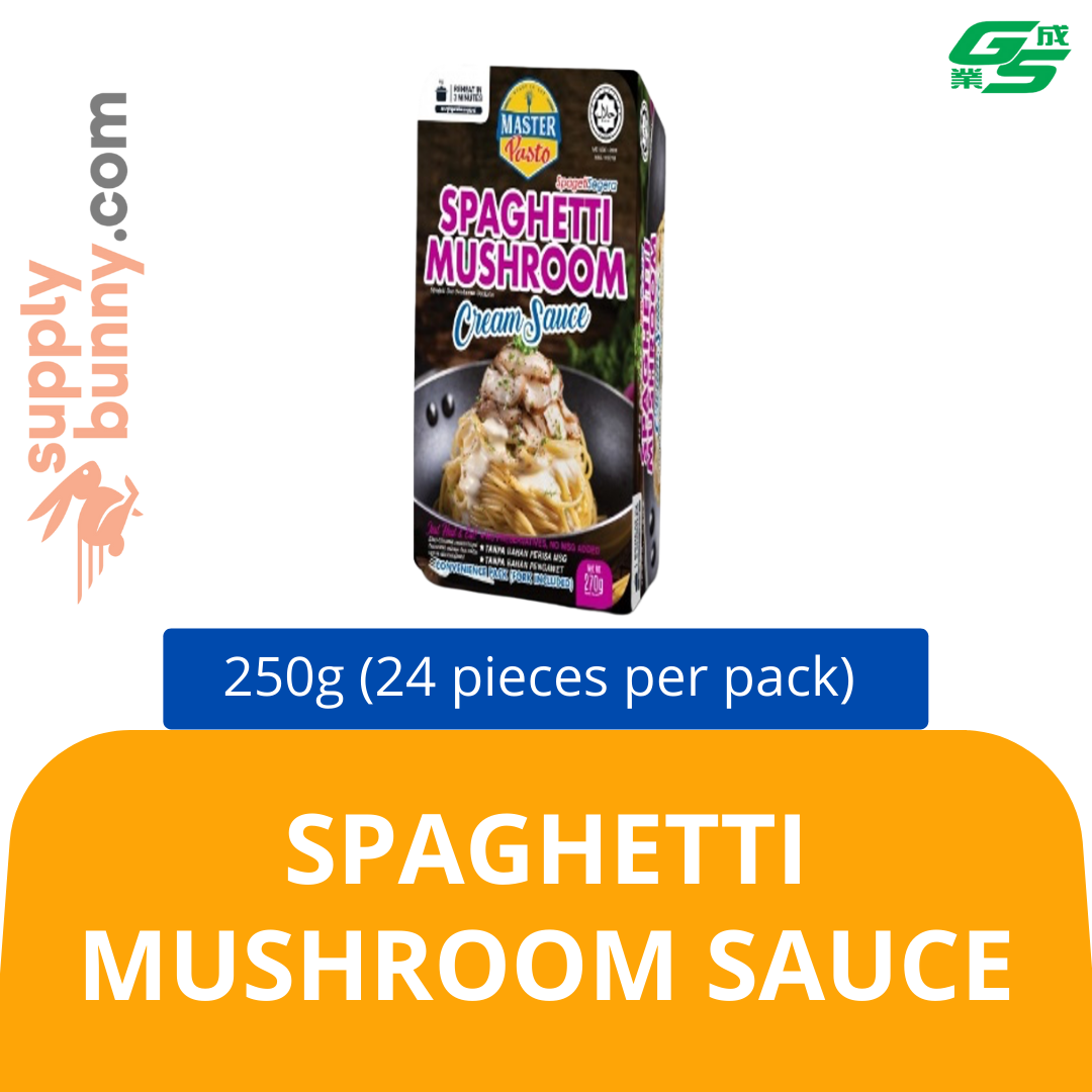 Spaghetti Mushroom Sauce 24pack/250g (sold per pack) — HORECA Suppliers ...