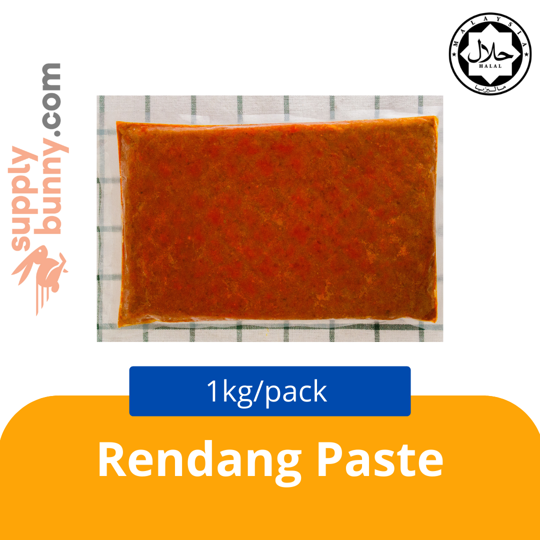 Rendang Paste 1kg (sold per pack) Condiments Nyonya Rendang Sauce Sos ...