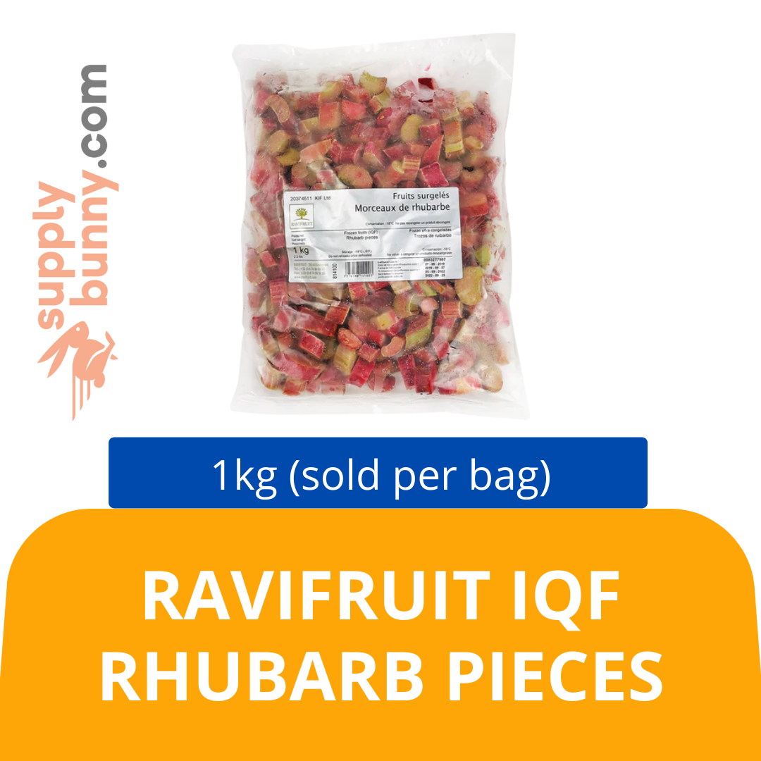 RAVIFRUIT IQF RHUBARB PIECES 1KG (sold per bag) BidFood — HORECA ...