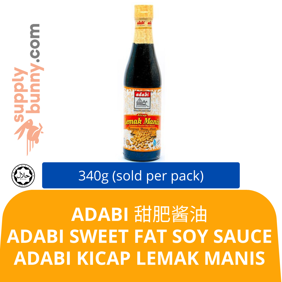 Adabi Kicap Lemak Manis 340Ml (Sold Per Bottle) Sweet Soy Sauce Halal ...