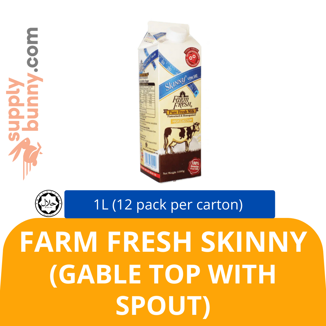 Farm Fresh Skinny 1L (Gable Top with Spout) (12 pack per carton ...