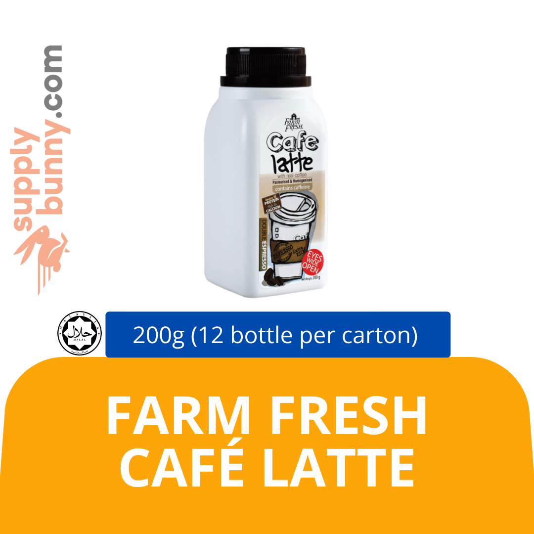 Farm Fresh Cafe Latte 200g (12 bottle per carton) Bee Jaya — HORECA ...