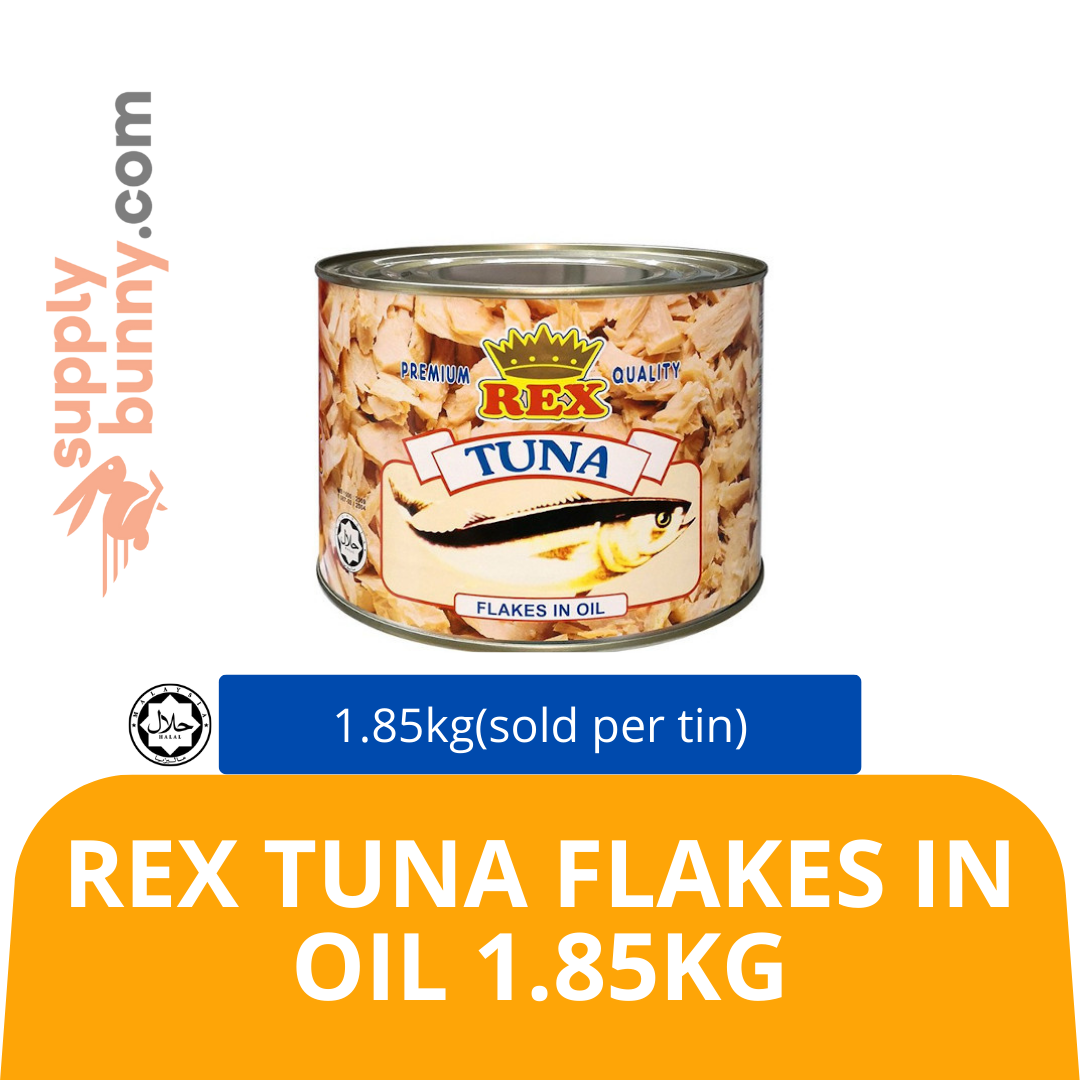 REX TUNA FLAKES IN OIL 1.85KG (sold per tin) Tuna Kepingan 金枪鱼片 ...