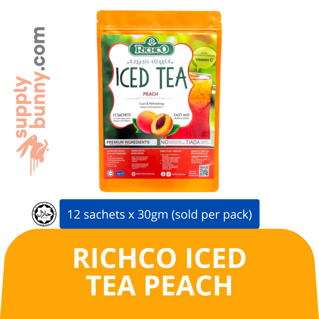 RichCo Iced Tea Peach (12 sach x 30gm) (sold per pack) RichCo — HORECA ...