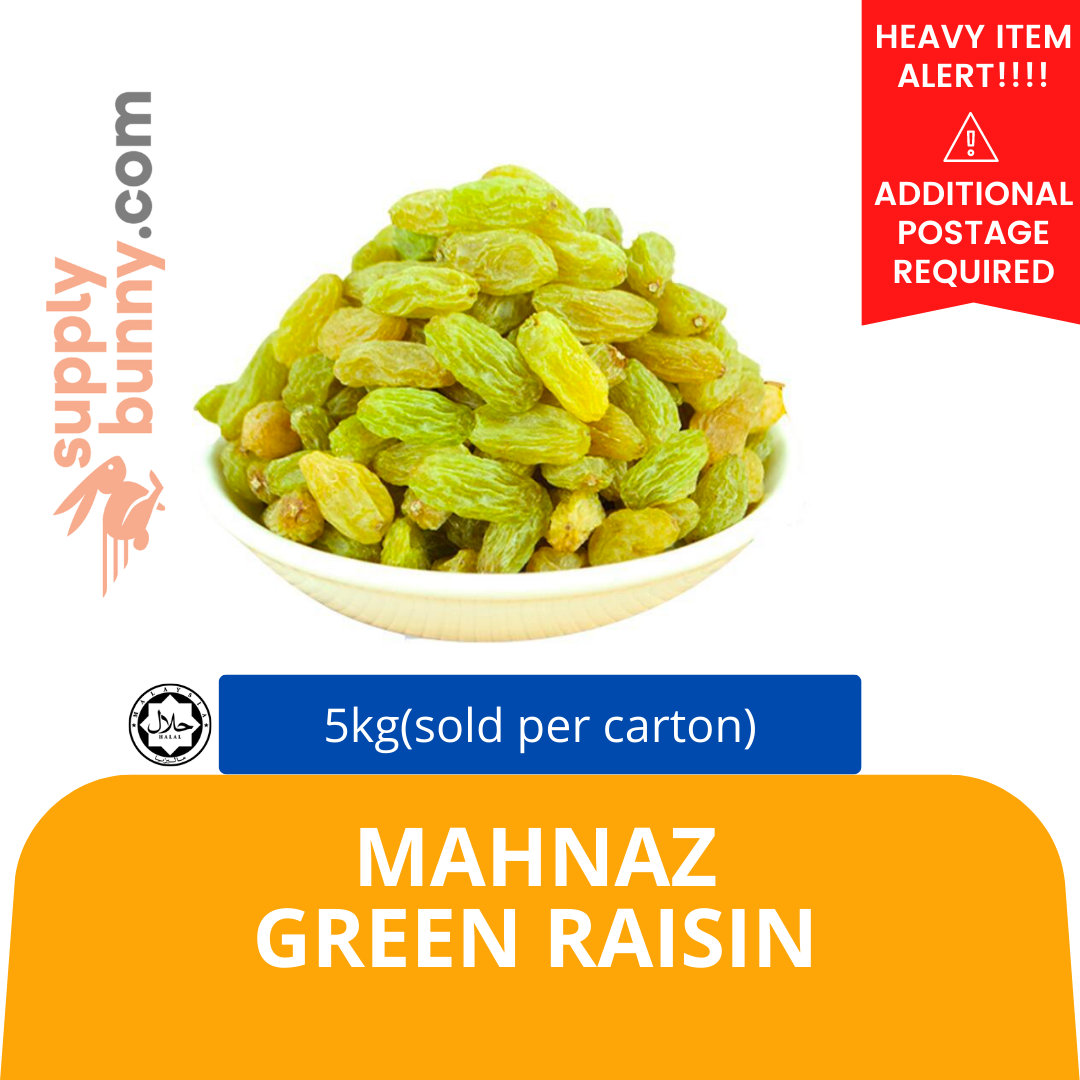 Mahnaz Green Raisin 5kg (sold per carton) — HORECA Suppliers | Supplybunny