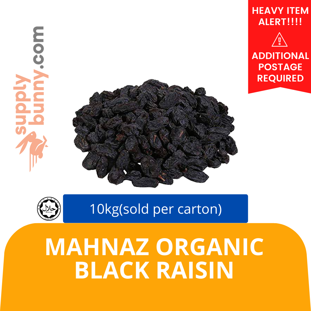 Mahnaz Organic Black Raisin 10kg (sold per carton) — HORECA Suppliers ...