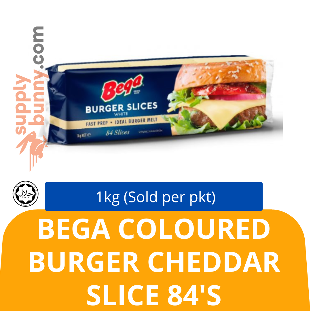 Bega Coloured Burger Cheddar Slice 84's 1kg/pkt (Sold per pkt) — HORECA ...