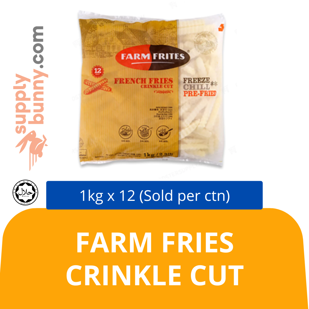 Farm Frites Crinkle Cut 1kg x 12pkt (Sold per carton) — HORECA ...