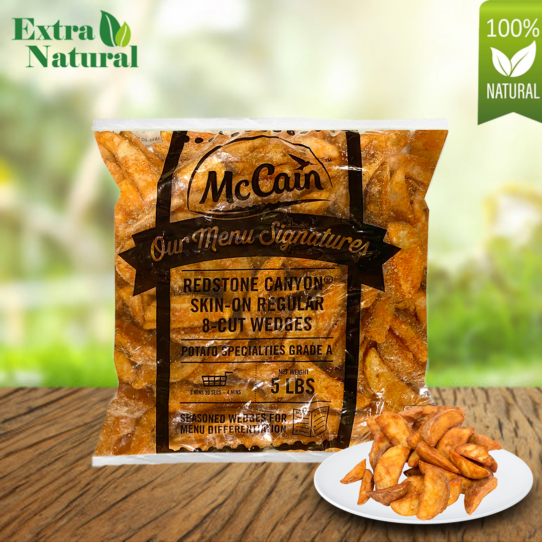 [Extra Natural] Frozen Potato Wedges 750g/pack (18 packs per carton ...