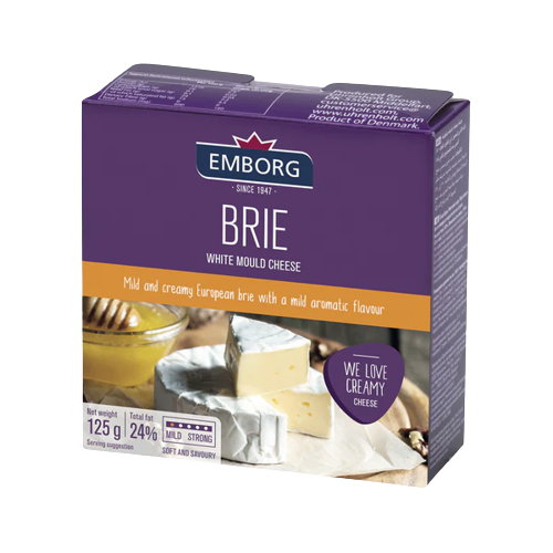 Emborg Brie Cheese 50% 125g (sold per pack) — HORECA Suppliers ...