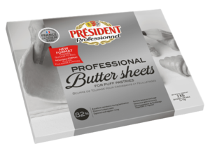 President Tourage UX Butter (Butter Sheet) 2kg (sold per pack) — HORECA ...