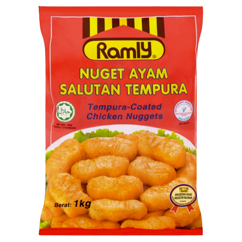 Ramly Nuget Ayam Salutan Tempura 1kg x 12pkt (sold per carton) — HORECA ...