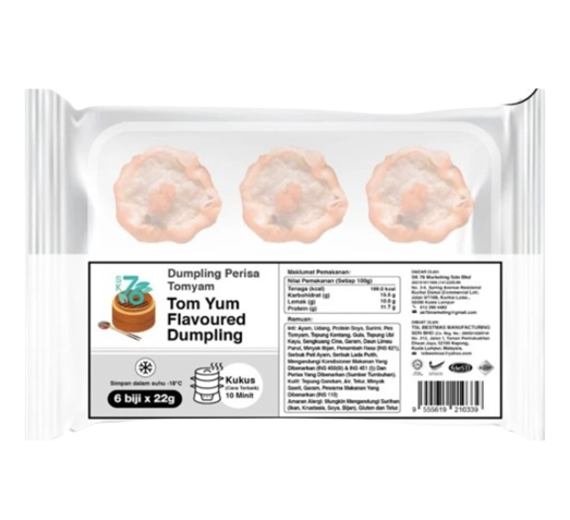 SK Dim Sum Tom Yam Flavour Dumpling 22g x 6pcs x 35pkt (sold per carton ...