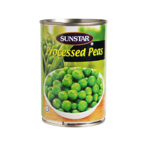 SUNSTAR PROCESSED PEAS 425G X 24TINS — HORECA Suppliers | Supplybunny