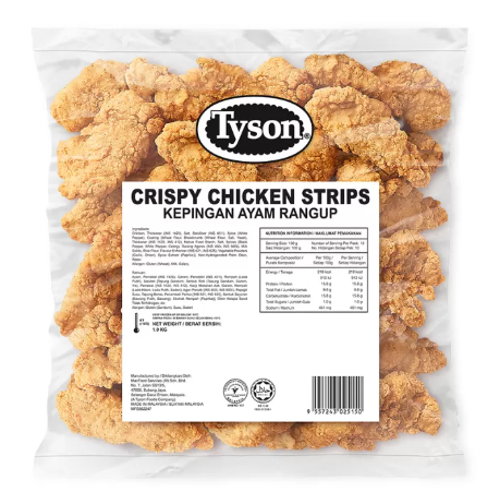 Tyson Crispy Chicken Strips 1kg/pack (10 pack per carton) — HORECA ...