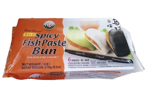 Figo Otak Fish Paste Bun (3 In 1) 6pcs/pack (sold per pack) — HORECA ...