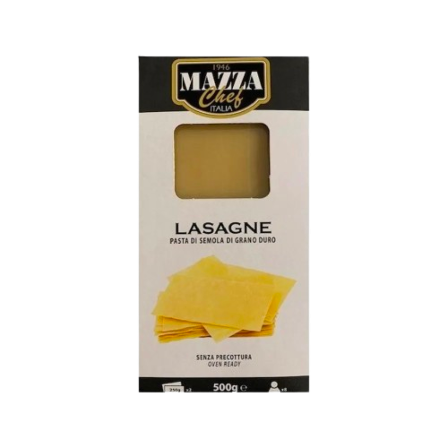 Mazza Chef Italia Lasagne 500g/pack (sold per pack) — HORECA Suppliers | Supplybunny