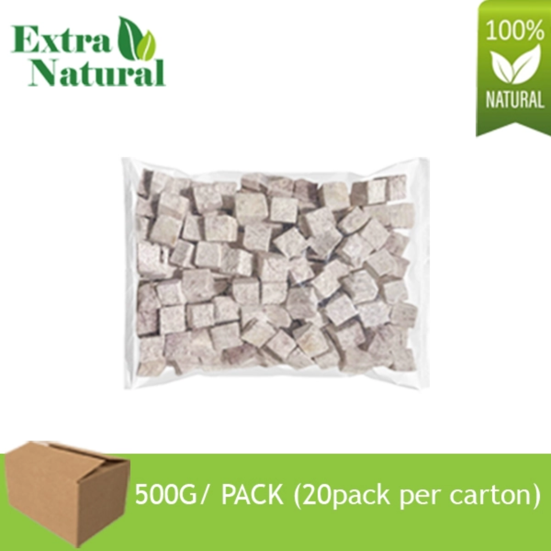 [Extra Natural] Frozen Taro Cube 20mm x 20mm, 500g/pack (20 packs per ...